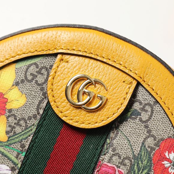 Gucci | Bags | Gucci Shoulder Ophidia Gg Flower Print Bag Yellow | Poshmark